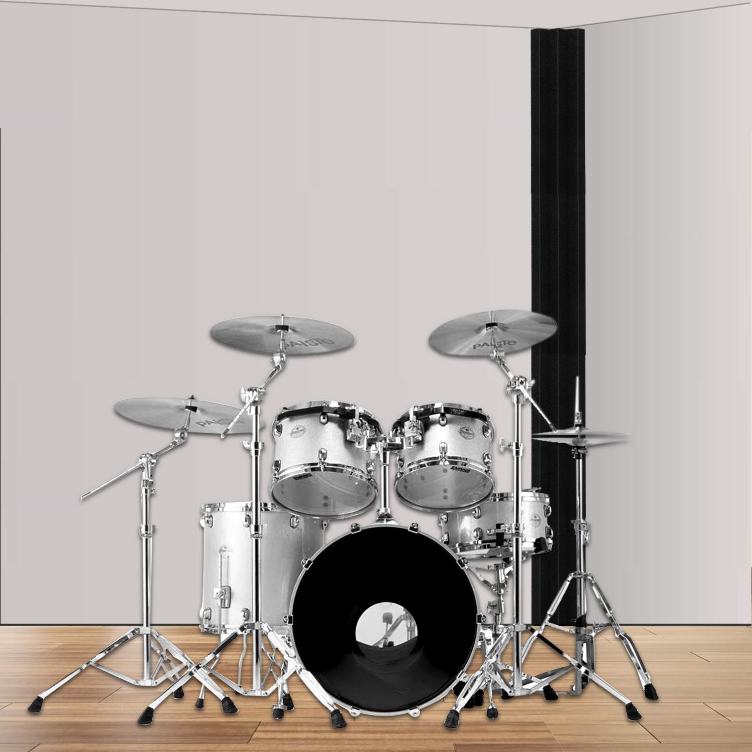 Satsuki Acoustic Foam Panels, Bass Traps Panels Sound Proofing Studio Foam Padding 12" X 3" X 3",Bass Trap Studio Corner Wall in Studios or Home Theater (12 Pack)
