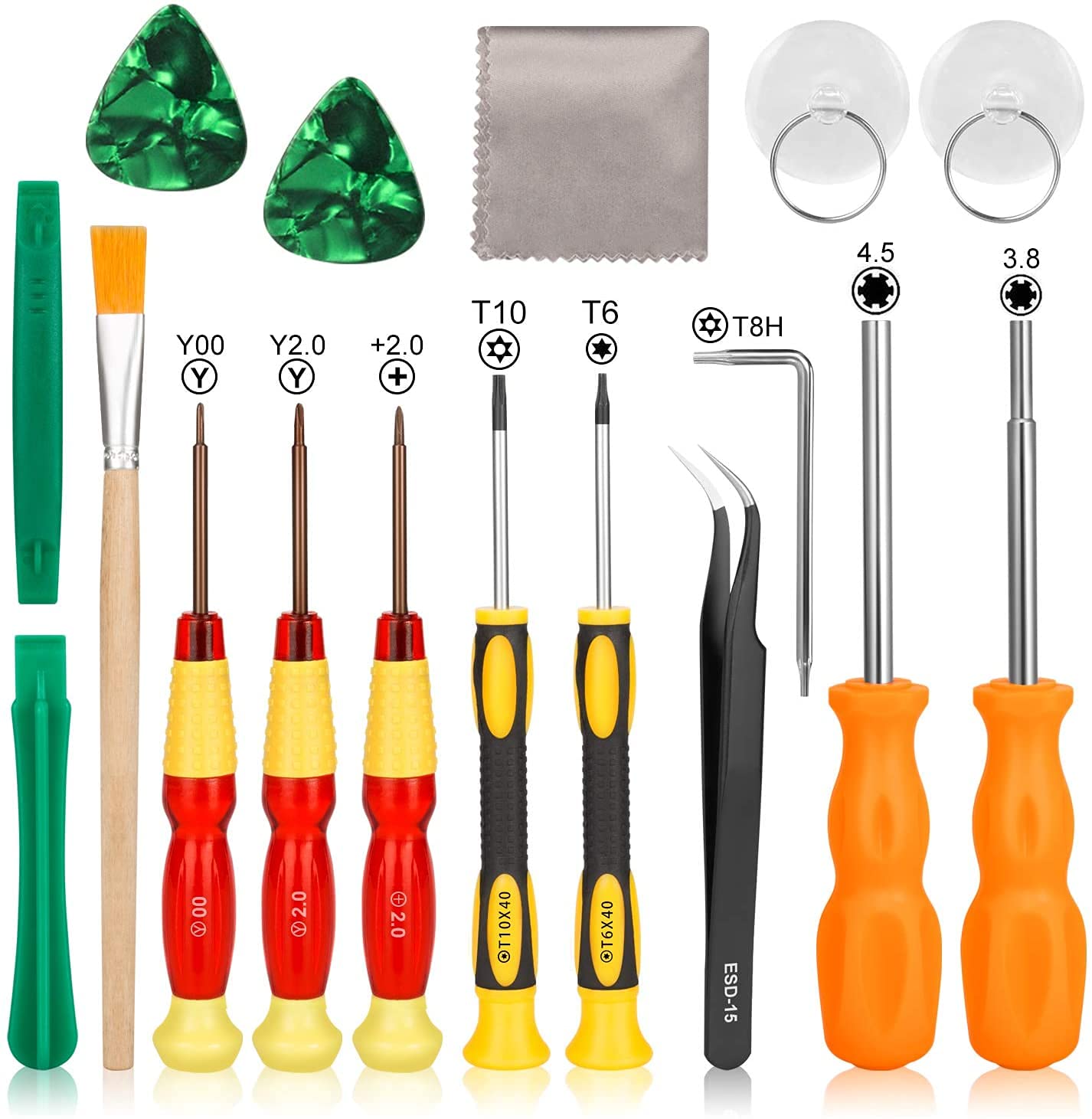 Repair Kit for NS Switch, Younik 17 in 1 Switch Screwdriver Set, Screwdriver Game Bit Repair Tool Kit for NS Switch/Switch Lite/J-Con/DS/NES/SNES/DS Lite/GBA