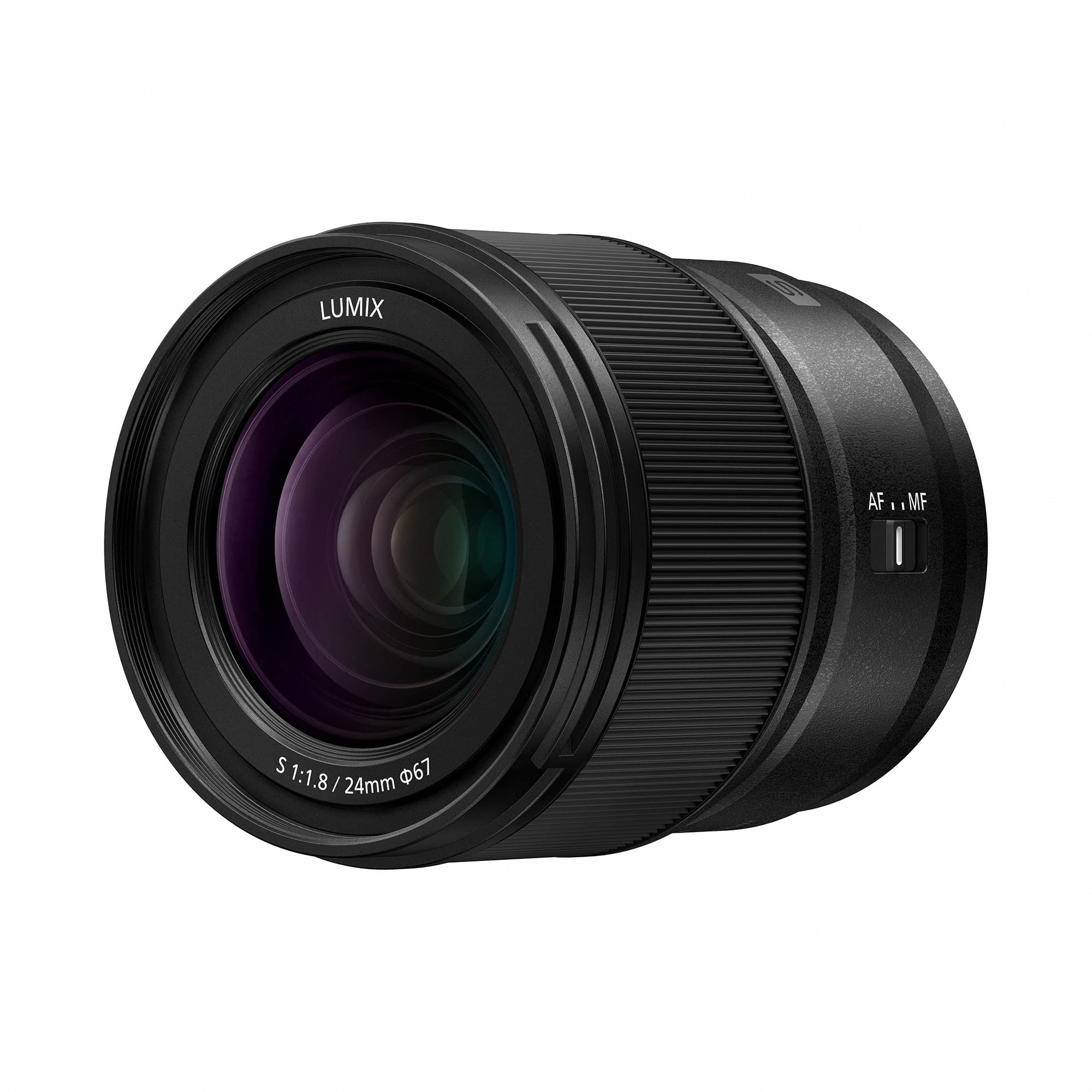 Panasonic LUMIX S Series Camera Lens, 24mm F1.8 L-Mount Interchangeable Lens for Mirrorless Full Frame Digital Cameras, S-S24 Black