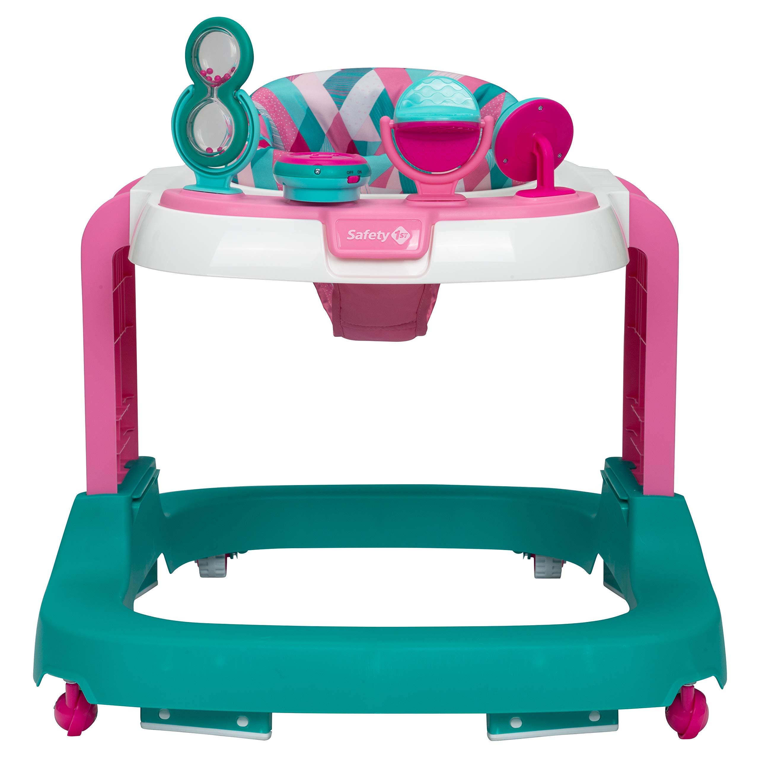 Safety 1st Ready, Set, Walk! DX Developmental Walker,Diamond Blush