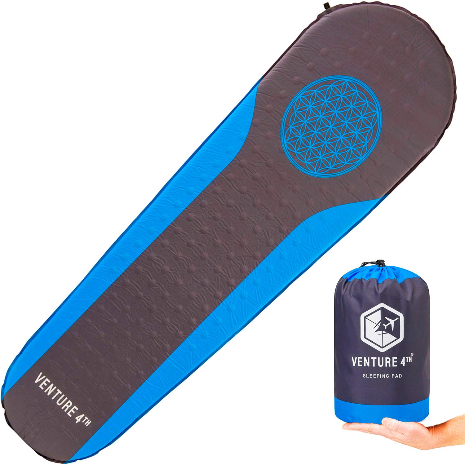 VENTURE 4TH Backpacking Warm Sleeping Bag with Self Inflating Sleeping Pad for Adults & Kids β Ideal for Hiking, Camping & Outdoor Adventures