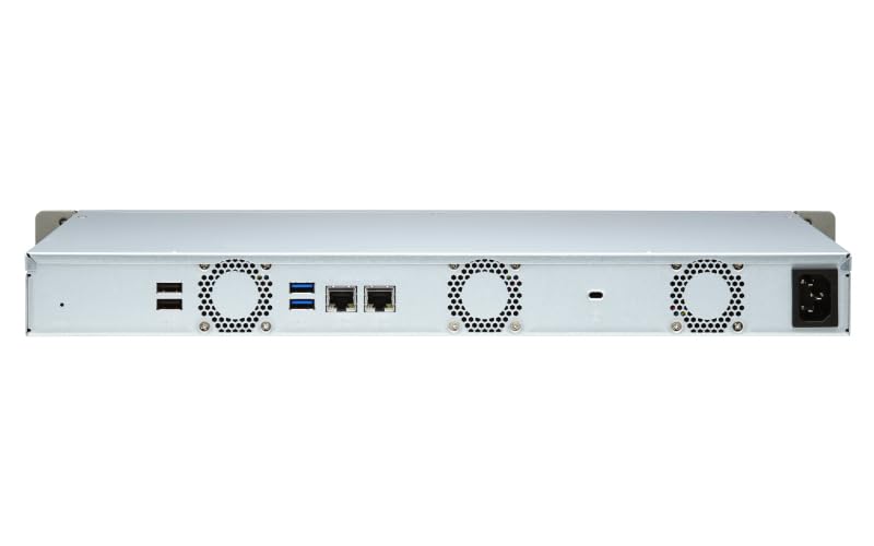 QNAP TS-451DEU-2G 4 Bay Rackmount NAS Enclosure - with 2.5 GB E Connectivity, 2 GB RAM, Intel Celeron 2.0 GHz Dual-Core Processor - for Small-to-Mid Size Offices and Audiovisual Rooms