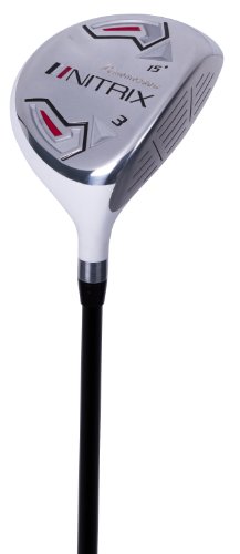Pinemeadow Golf Men's Nitrix Pro Set Driver, 3 Wood, Hybrid, 6/7-PW Irons, Putter Bag (Right Hand, Graphite/Steel, Regular)