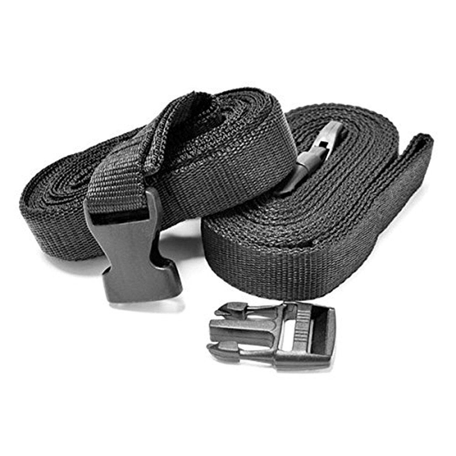 RV Cover Tie Down Straps | Heavy Duty 1" Cinch Strap with Quick Release Buckle | Adjustable to 40' L | Universal for All RV Makes and Models | 2 Pack Set | Made in USA