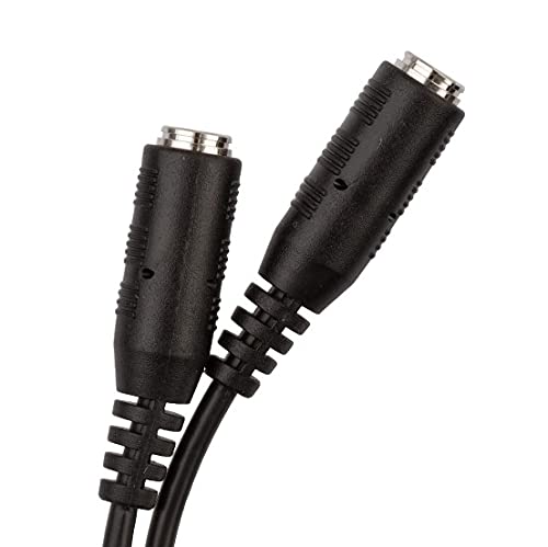 REYTID 3.5mm 4 Pin to 2X 3 Pin 3.5mm Headset Splitter Adapter - M/F
