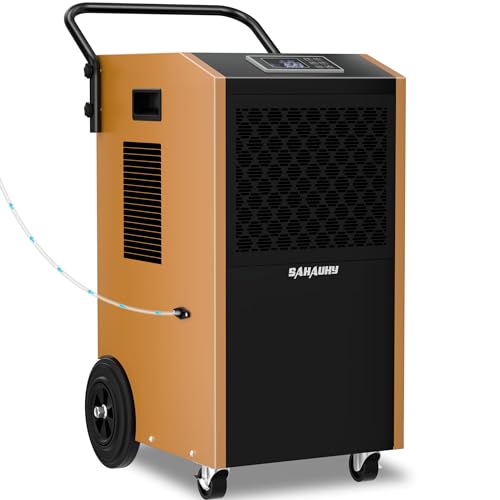 SAHAUHY 30 Pints Dehumidifier with Drain Hose for Basements Home and Large Spaces up to1,500 Sq Ft