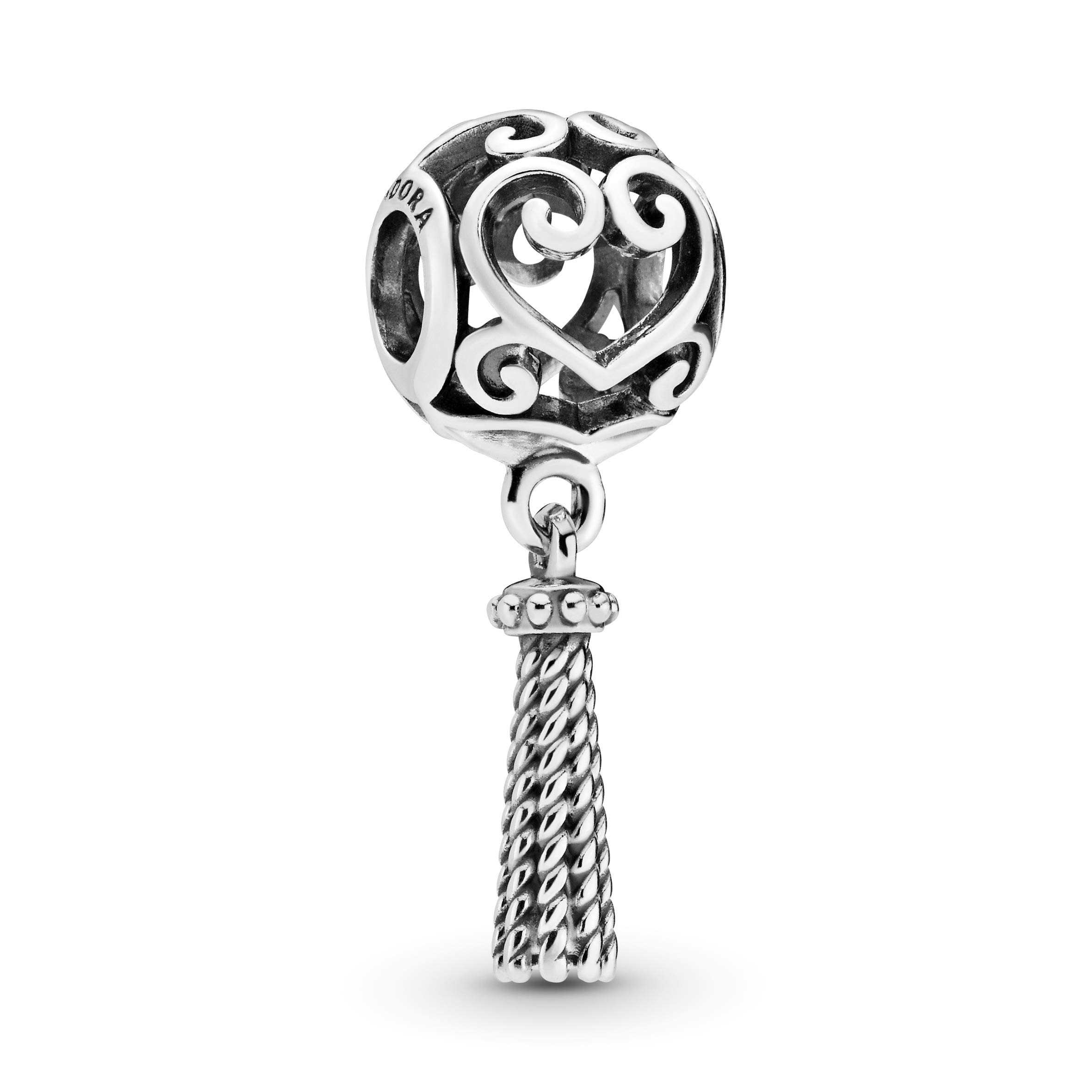 Pandora Jewelry Enchanted Heart Tassel Sterling Silver Charm