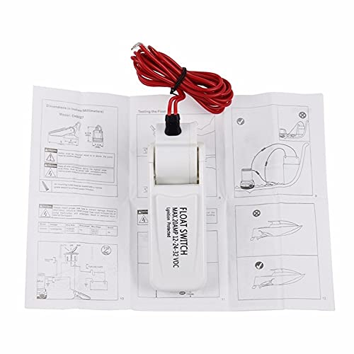 XuuSHA Hand Bilge Pump 3000GPH Large Flow Dc 12v 24v Bilge Pump, with Bilge Float Switch Electric Water Pump Bilge Pump Automatic (Voltage : 12v)