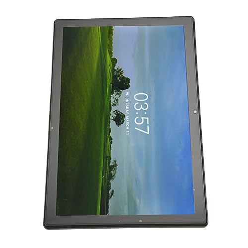 Tablet PC, 2MP Front Camera Dual SIM Dual Standby 10.1 Inch Tablet 6GB RAM 64GB ROM for Android10 for Learning for Work (Black)