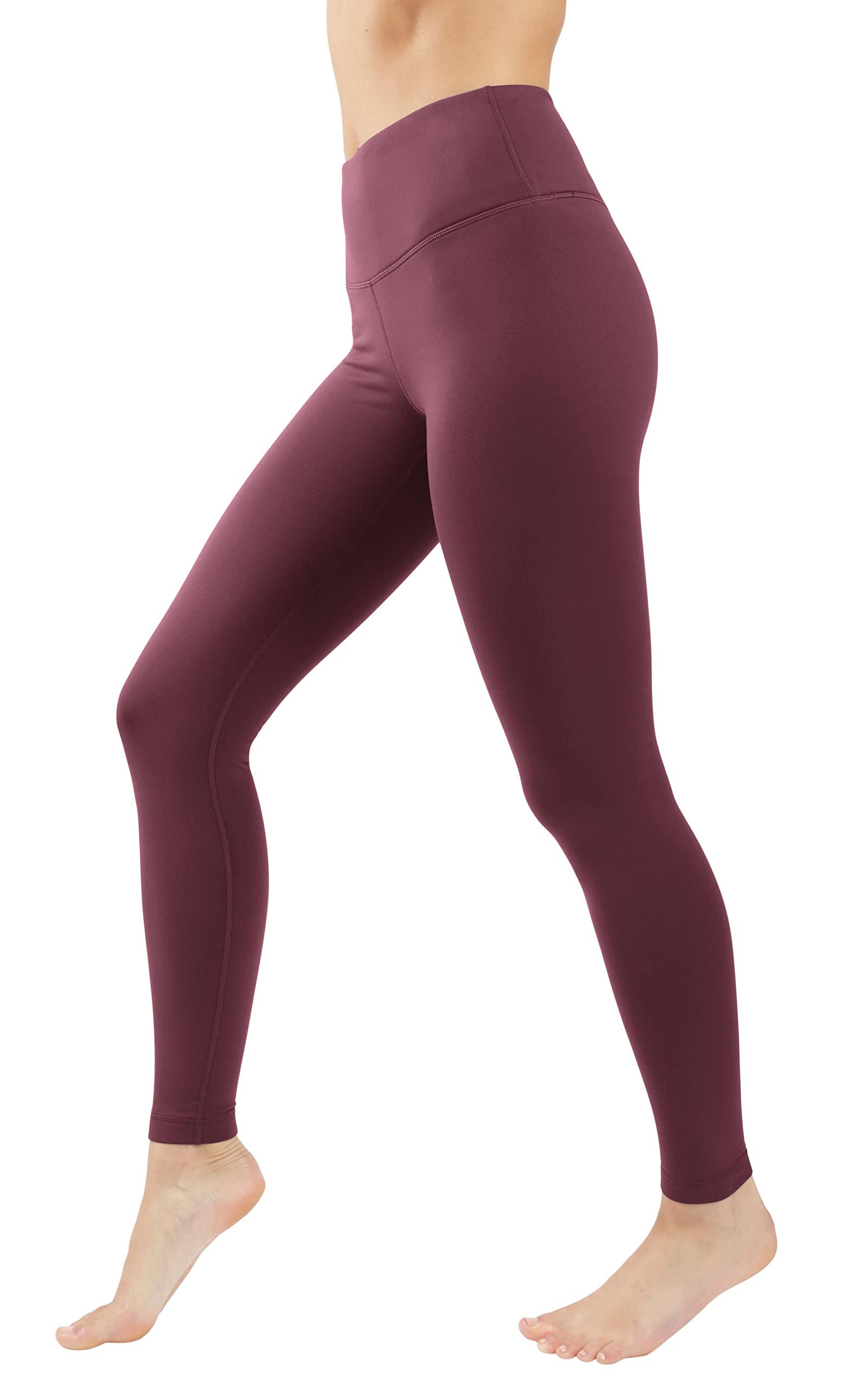 Yogalicious Squat Proof Fleece Lined High Waist Leggings for Women - Shire Green - Medium