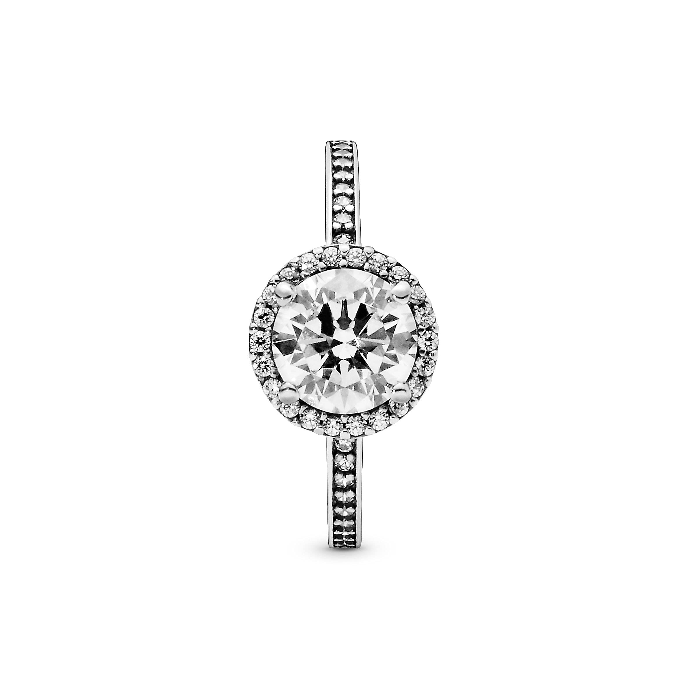 PANDORA Classic Elegance Ring, Sterling Silver, Clear Cubic Zirconia, Size 6