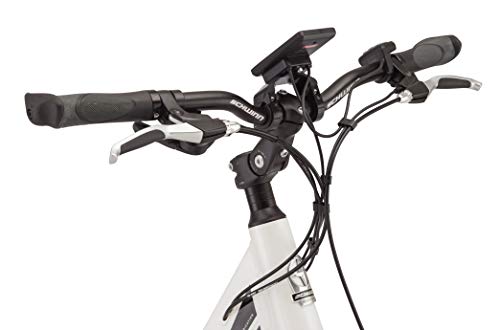 Schwinn Voyageur Electric Bike, Hub-Drive, Large Step-Through Frame, White