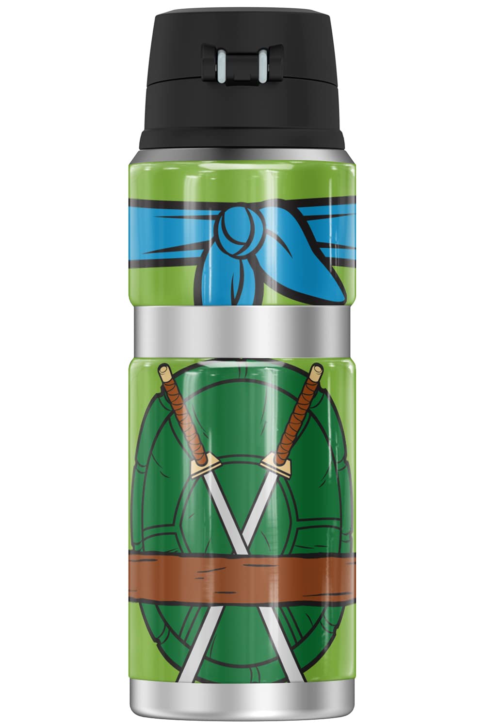 Teenage Mutant Ninja Turtles TMNT OFFICIAL Leo Shell THERMOS STAINLESS KING Stainless Steel Drink Bottle, Vacuum insulated & Double Wall, 24oz
