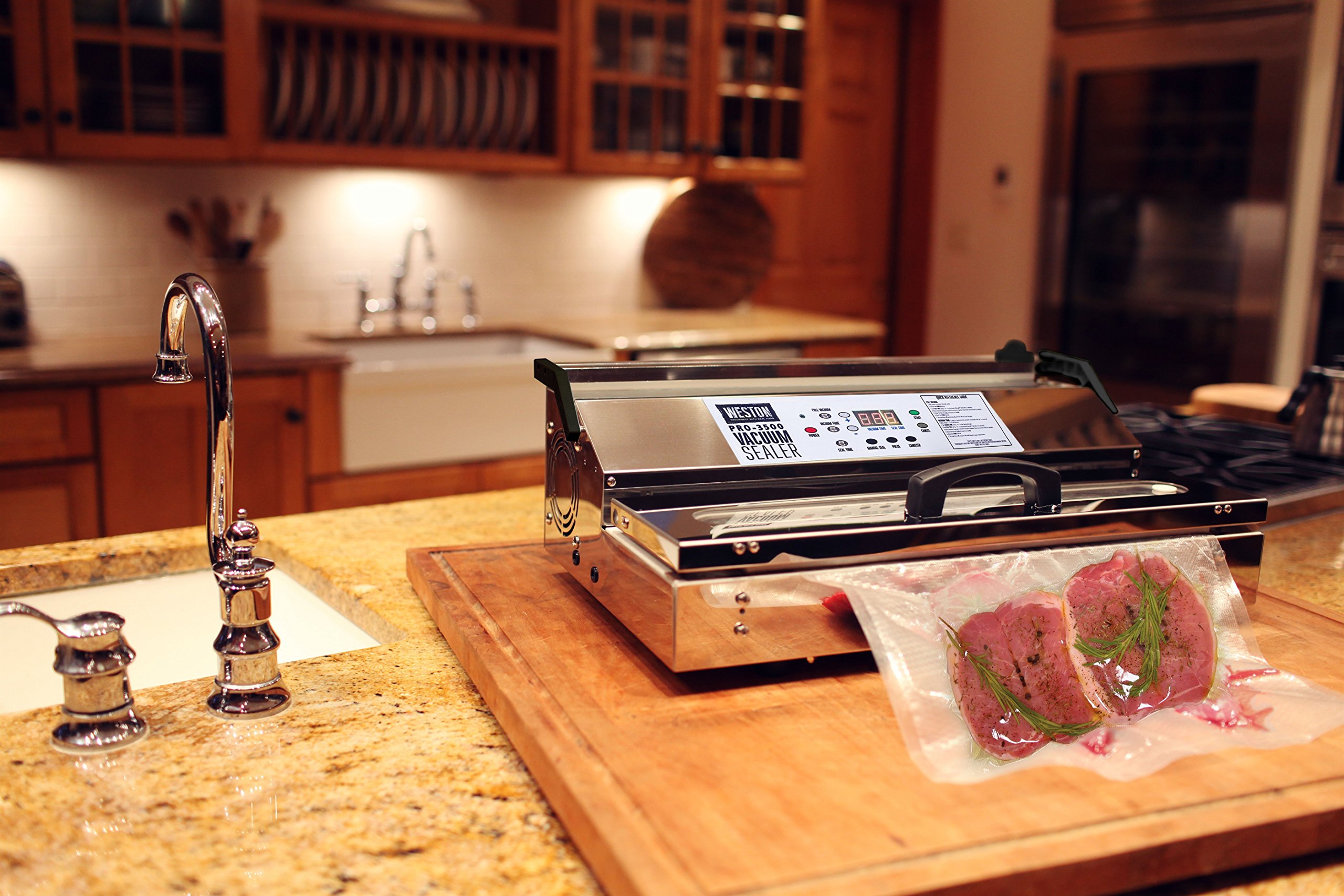 Weston 65-0901-w Pro-3500 Commercial Grade Vacuum Sealer, 15" bar, Stainless Steel