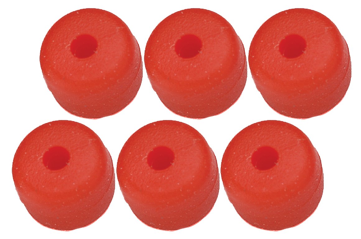 Pine Ridge Archery Nitro Button (Pack of 6), Red