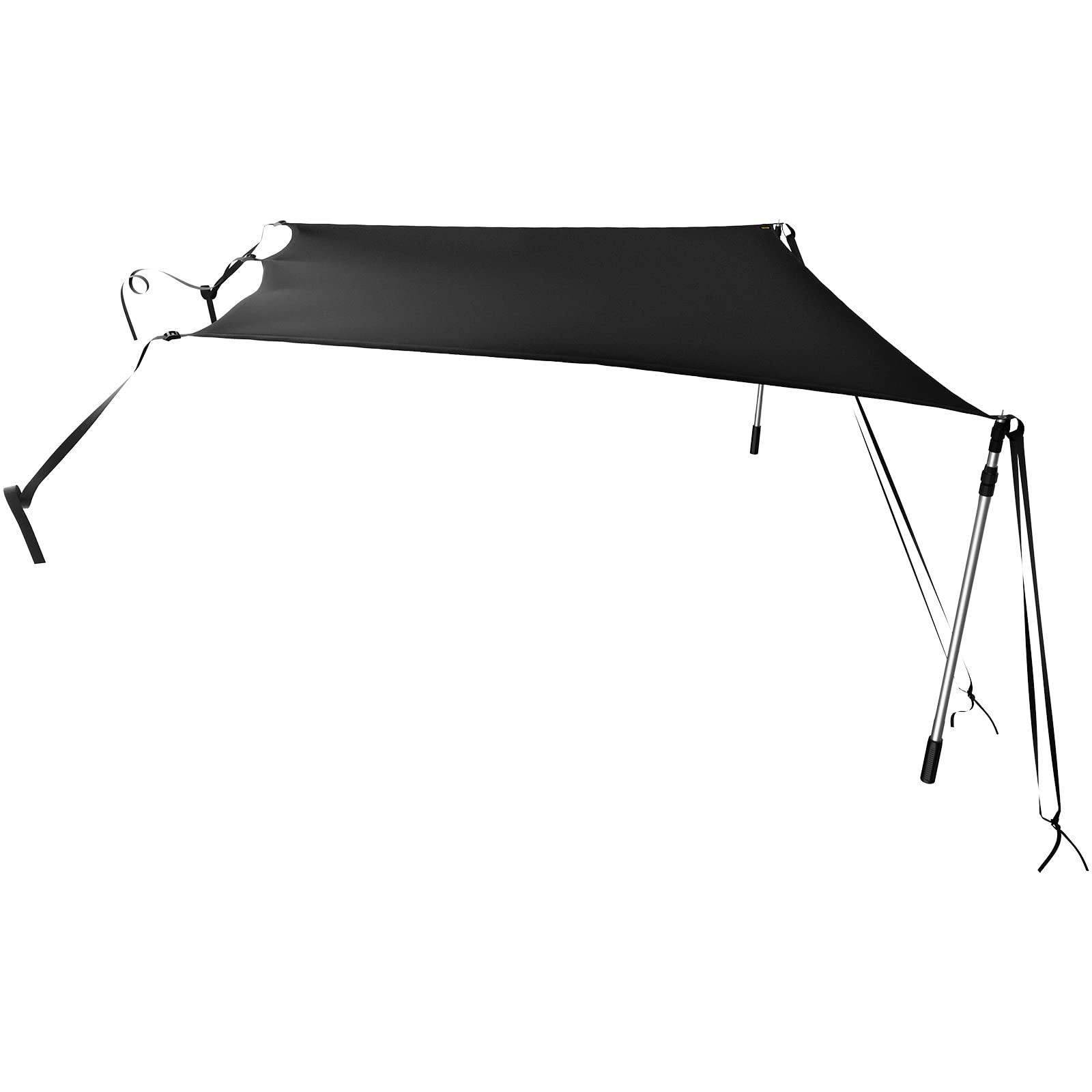 VEVOR T-Top Sun Shade Kit 6' x 7', UV-Proof 600D Polyester T-top Extension Kit with Rustproof Steel Telescopic Poles, Waterproof, Easy to Assemble for T-Tops & Bimini Top