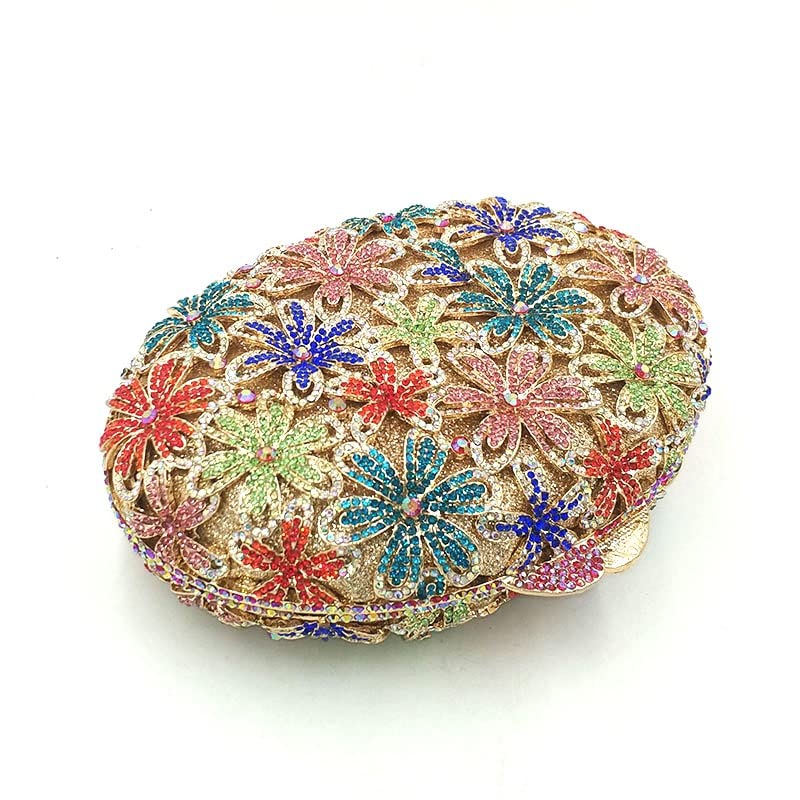 ZHUHW Bridal Wedding Party Purse Women Evening Party Bag Colorful Crystal Clutch