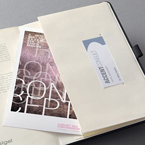 Sigel C2401 Conceptum Weekly Planner 2023/2024, Approx. A5, Approx. A5, Black, Hardcover, 2 Pages = 1 Week, 256 Pages