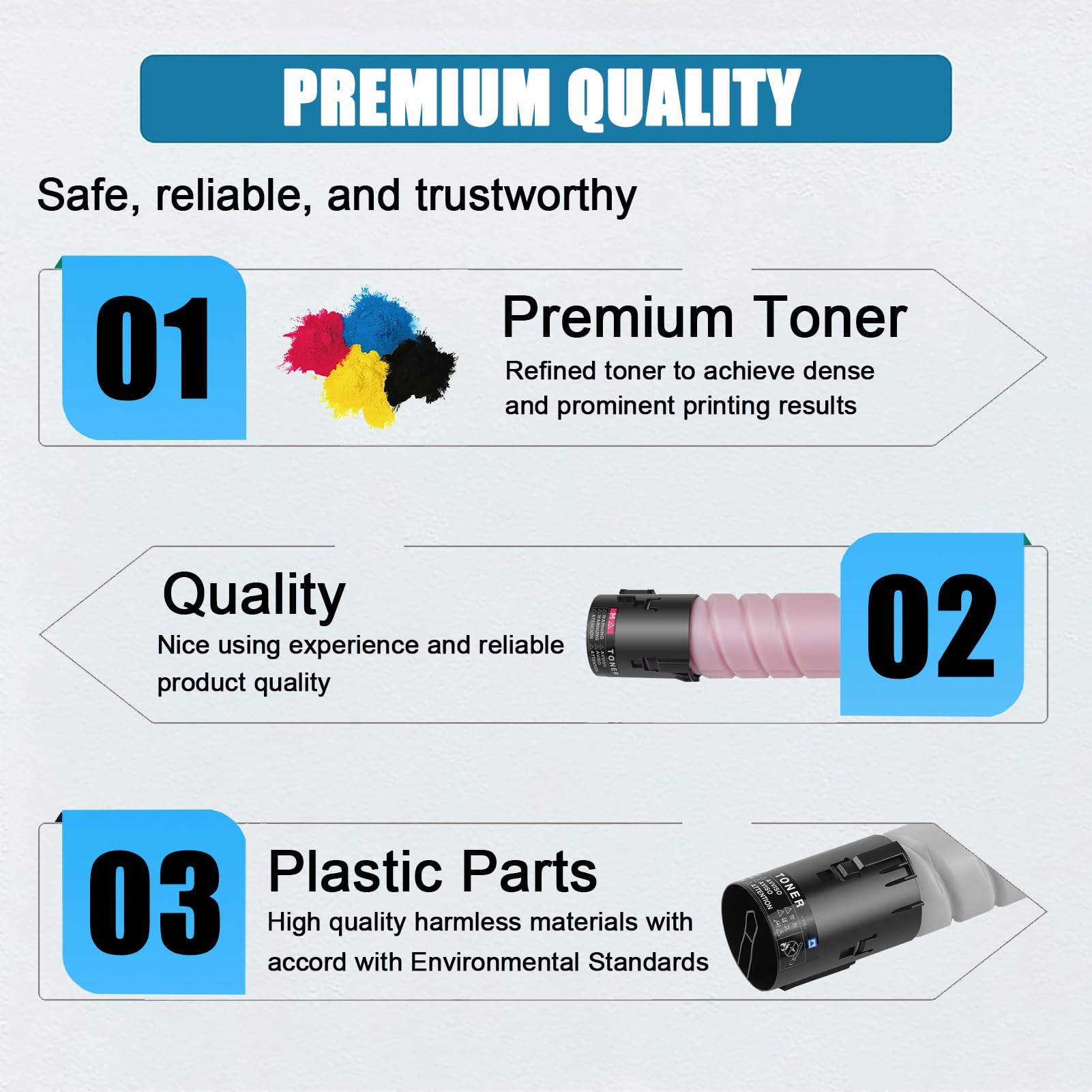 RIOMAN TN514 Toner Cartridge Compatible with Chip Replacement for Konica Minolta High Yield Compatible for Konica Minolta Bizhub C458 C558 C658 Toner Printers Combo Pack