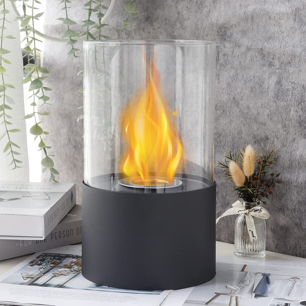 Tabletop Fire Bowl Pot|Indoor/Outdoor Portable Tabletop Fireplace–Clean-Burning Bio Ethanol Ventless Fireplace