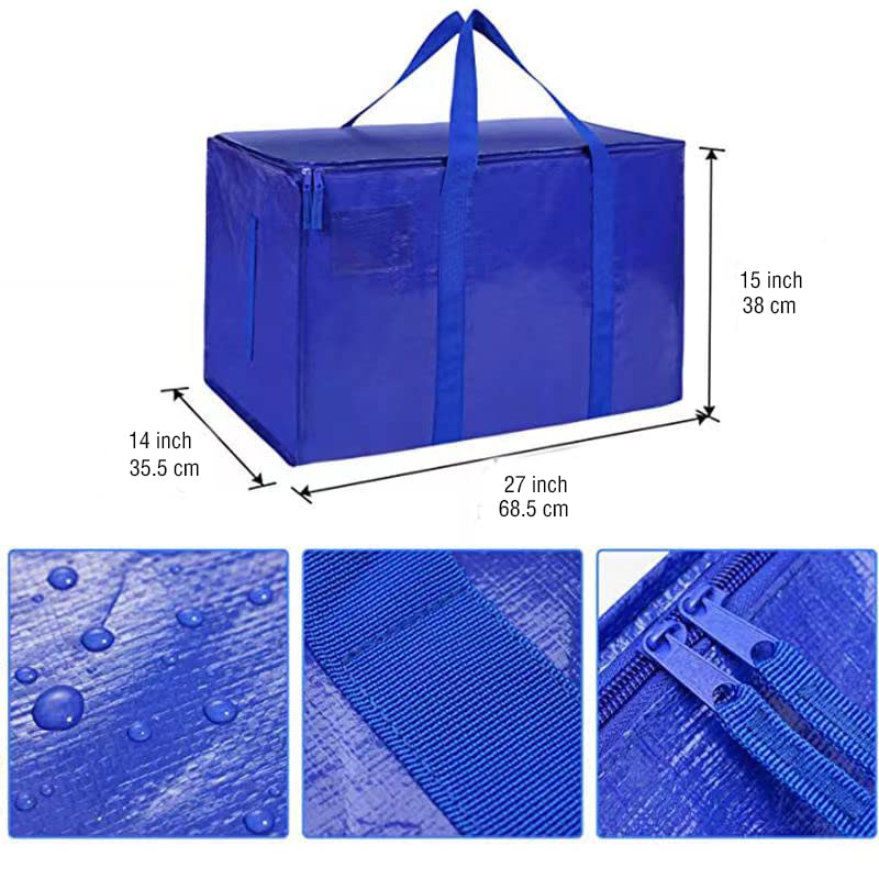 Yun Xuan Reusable Moving Bags, Large Storage Bags for Space Saving ,The Best Choice (6 Pack)