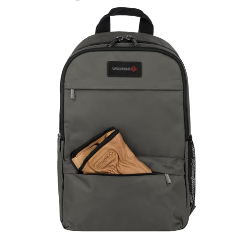 WOLVERINE Lightweight, Water Resistant Rugged Laptop Backpack for Travel or Work, Slimline-Gunmetal, 27L
