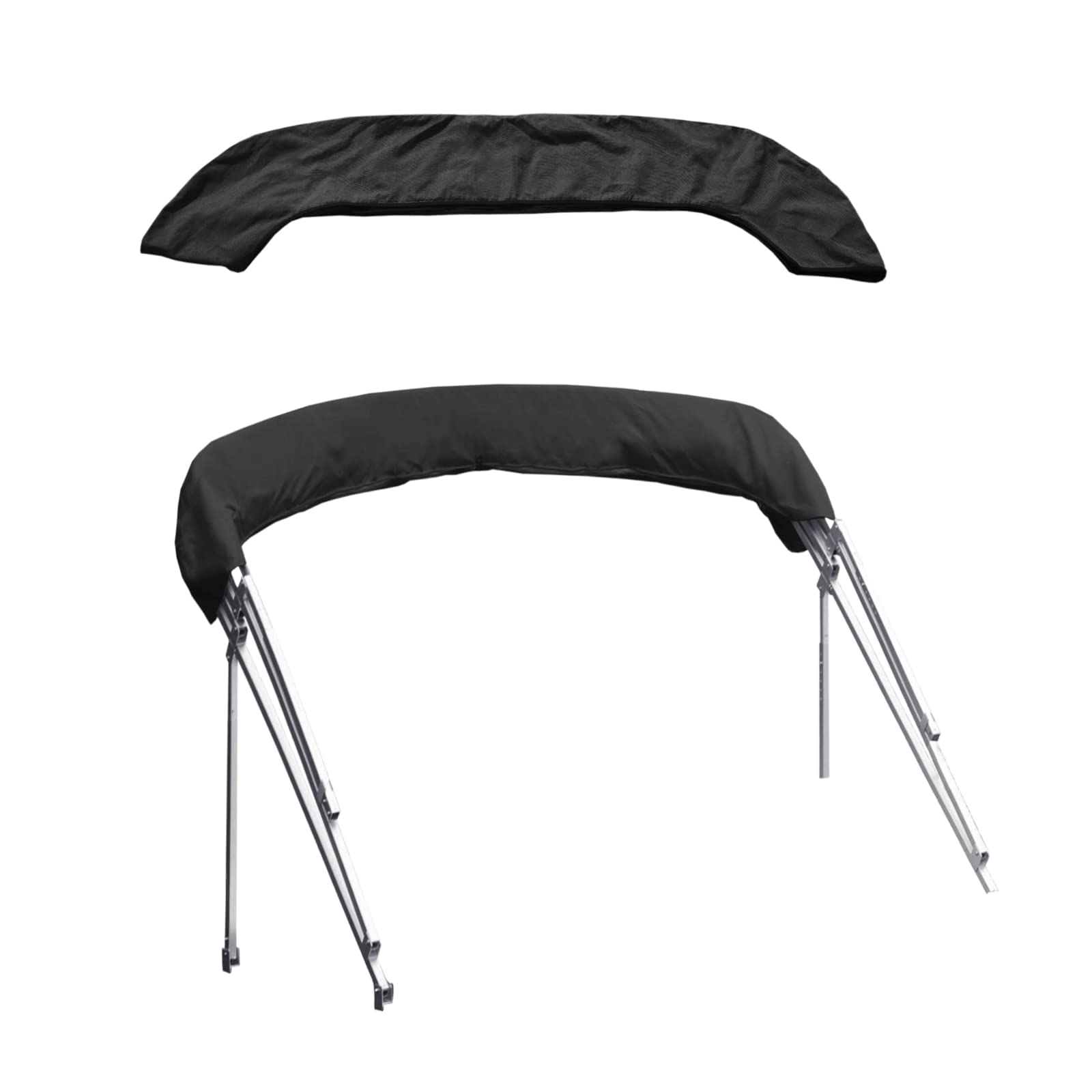 STARTWO Bimini Top Boot Cover, Suitable for 3-4 Bow Bimini Tops, Storage Boat Replacement Cover Waterproof and UV Resistant(S:43-62in)