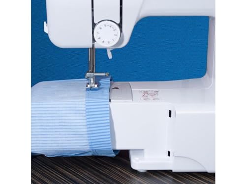 Portable Sewing Machine Brightly lit LED work area this machine can easily fit on a table or desk, then be carried and stored away when not in use