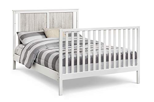 Suite Bebe Connelly 4 in 1 Convertible Crib in White with Rockport Gray Wood
