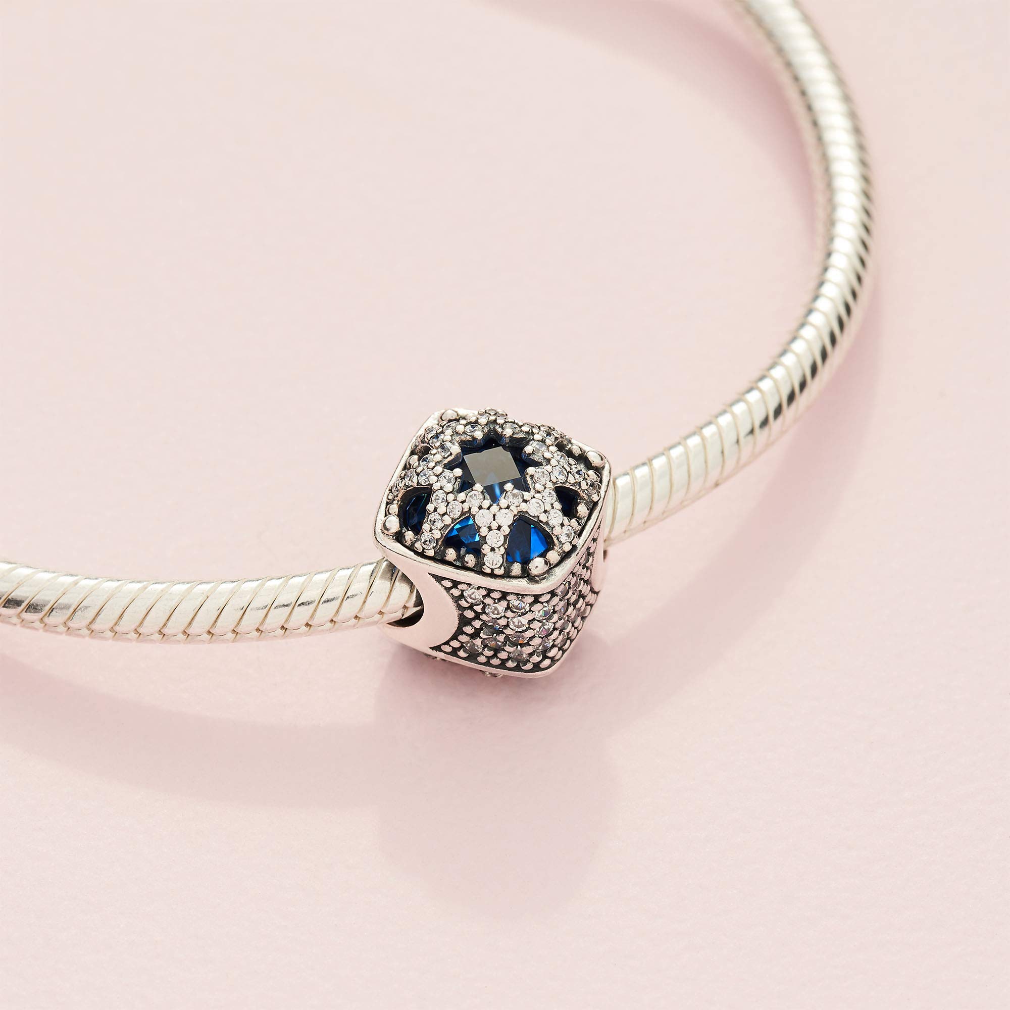 Pandora Jewelry Glacial Beauty Crystal and Cubic Zirconia Charm in Sterling Silver