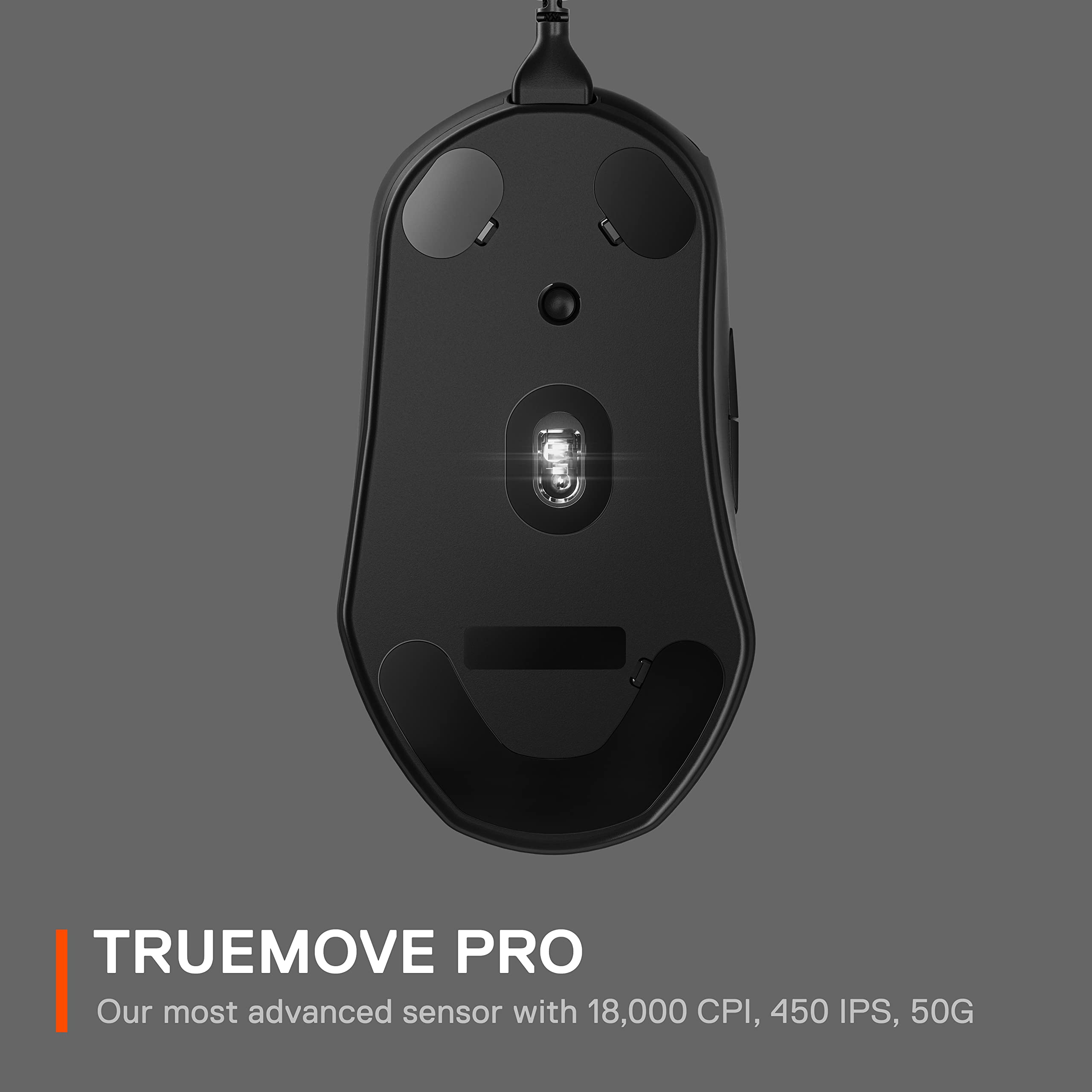 SteelSeries Esports FPS Gaming Mouse – Ultra Lightweight 69g – Prime Edition – 5 Programmable Buttons – 18K CPI TrueMove Pro Sensor – Magnetic Optical Switches – Customization - RGB Lighting – PC/Mac