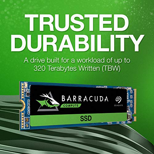 Seagate Barracuda 510 500GB SSD Internal Solid State Drive PCIe Nvme 3D TLC NAND for Gaming PC Gaming Laptop Desktop (ZP500CM30001) ZP500CM3A001