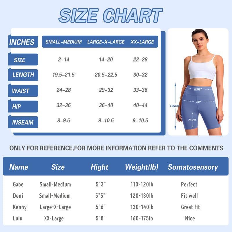 VALANDY Women's High Waist Yoga Shorts Tummy Control Non See -Through Workout Pants 3 Pack