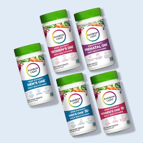 Rainbow Light Multivitamin for Men, Vitamin C, D & Zinc, Probiotics, Men's One Multivitamin Provides High Potency Immune Support, Non-GMO, Vegetarian, 150 Tablets