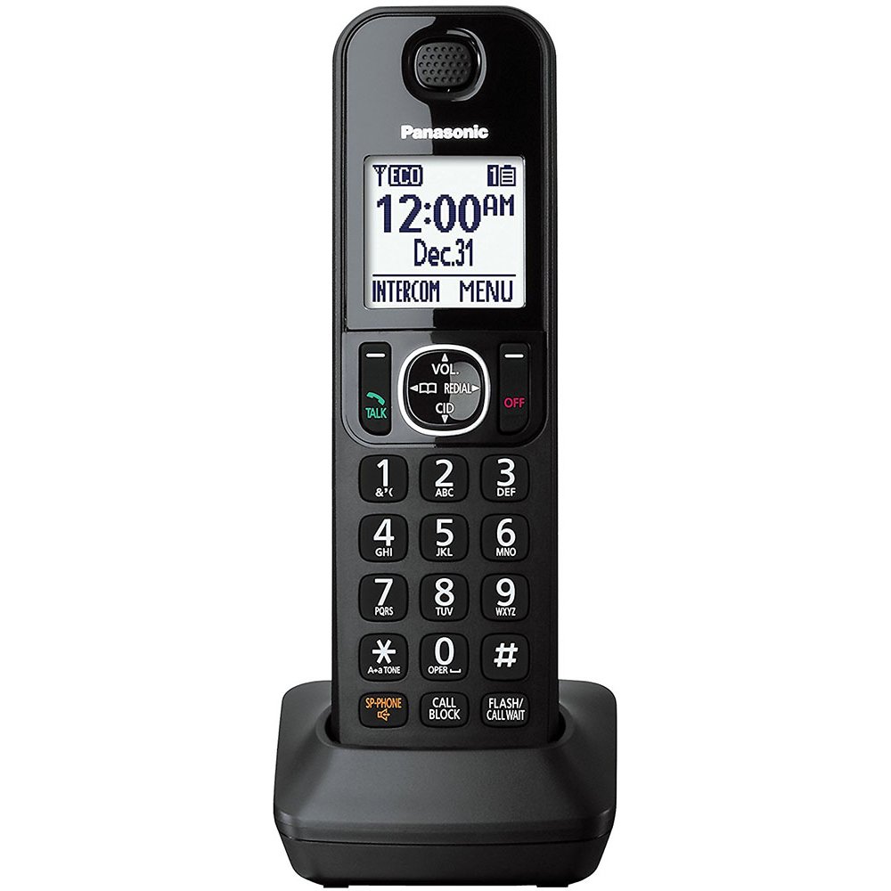 Panasonic KXTGFA30B Handset DECT 6.0 - KX-TGFA30B (Black) Compatible with KX-TGF340/KX-TGF350/KX-TGF370/KX-TGF380 Cordless Phone Systems