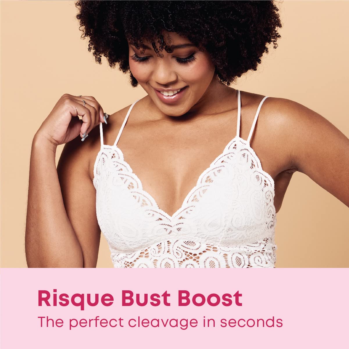 Risqué Silicone Bra Inserts | Breast Lift Insert Pads | Breast Enhancers for Swimsuit Bathing Suit Dresses | Waterproof