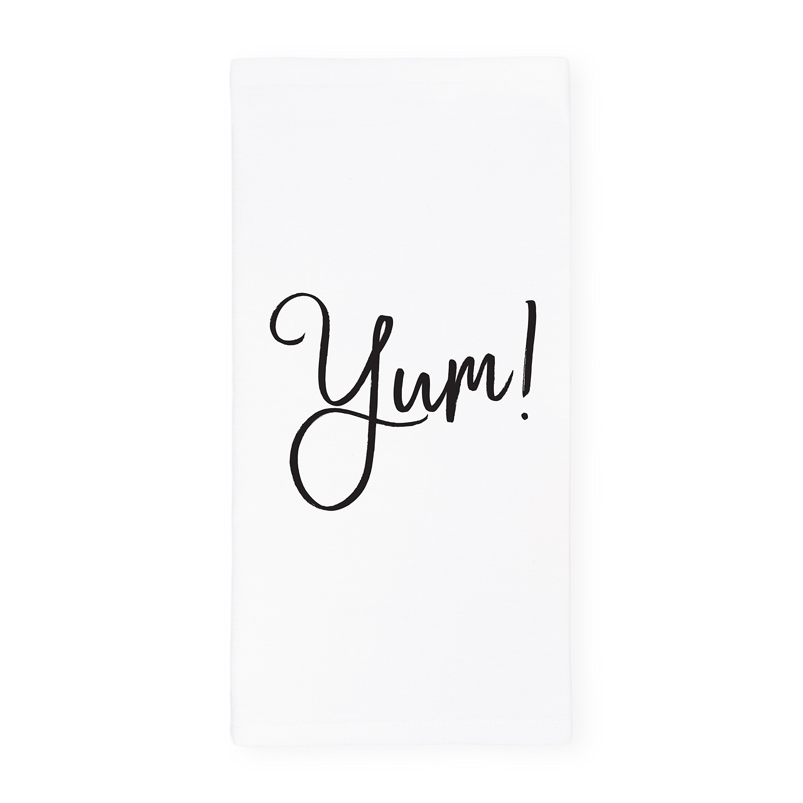 The Cotton & Canvas Co. Yum Soft and Absorbent Kitchen Tea Towel, Flour Sack Towel and Dish Cloth