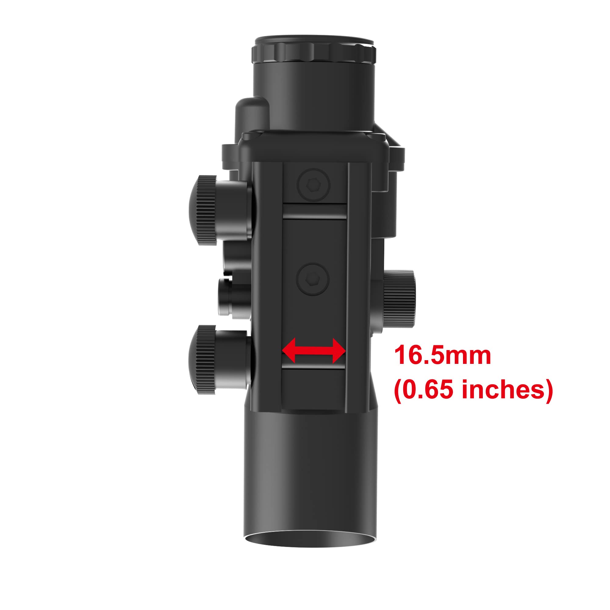 VICTOPTICS 4x32 Tactical Rifle Prism Scope, Red Green Blue Illumination, Fully Multi-Coated, Etched Chevron Reticle Hunting Guns Scope, 1/2 MOA Adjust, Build-in Picatinny Mount