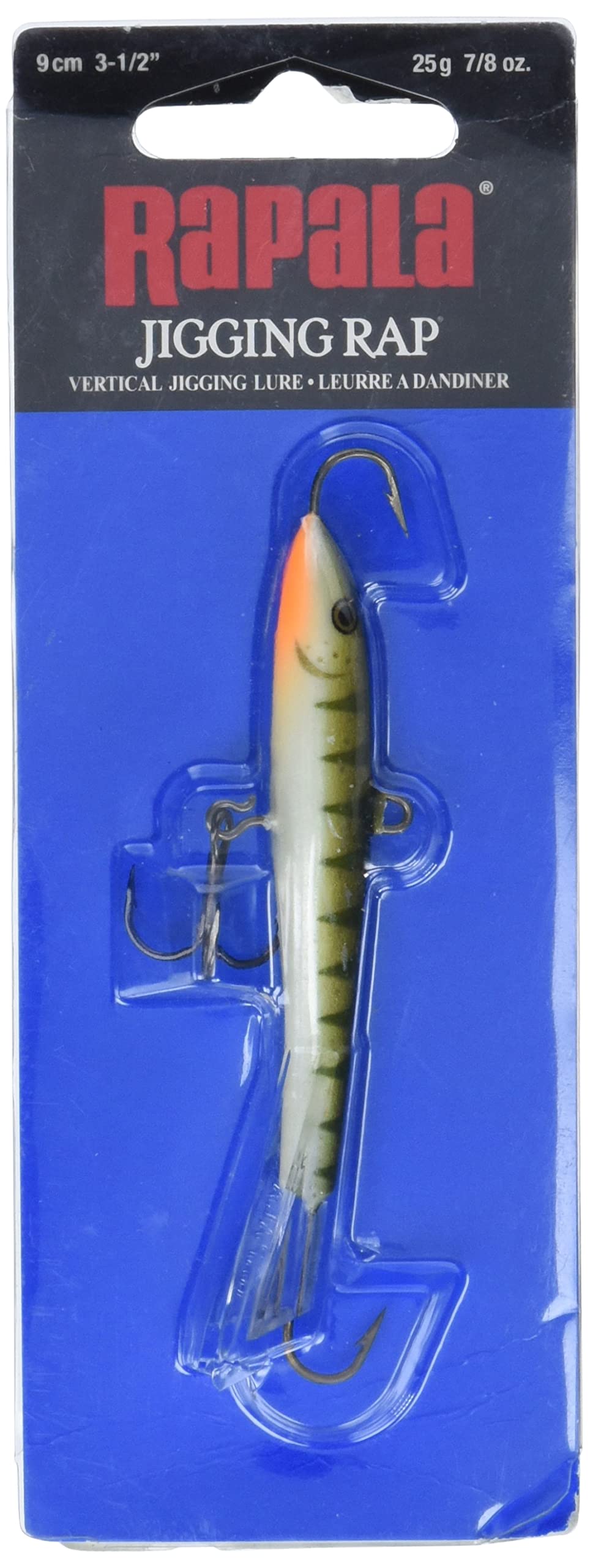 Rapala Jigging Rap 09 Fishing lure, 3.5-Inch, Glow Yellow Perch
