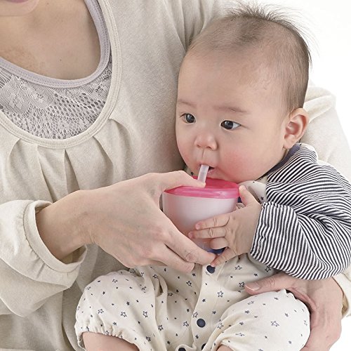 Richell Aqulea straw mug Navy Blue 190ml