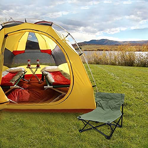 TIYASTUN Low Beach Chairs for Adults,Lightweight Camping Chair, Camp Chair, Folding Chairs for Outside Folding Lawn Chairs for Camping Beach Concert, Low Profile Low Back