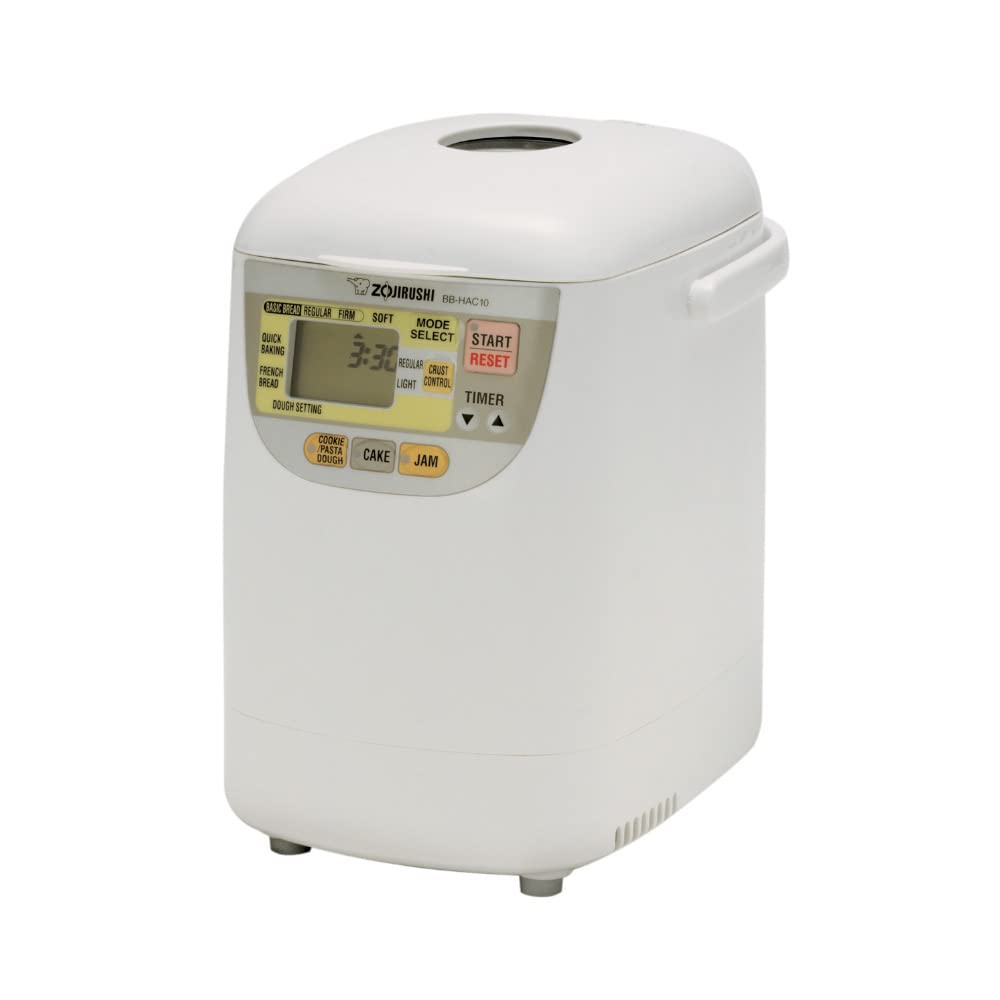 Zojirushi BB-HAC10 Home Bakery 1-Pound-Loaf Programmable Mini Breadmaker Bundle (3 Items)