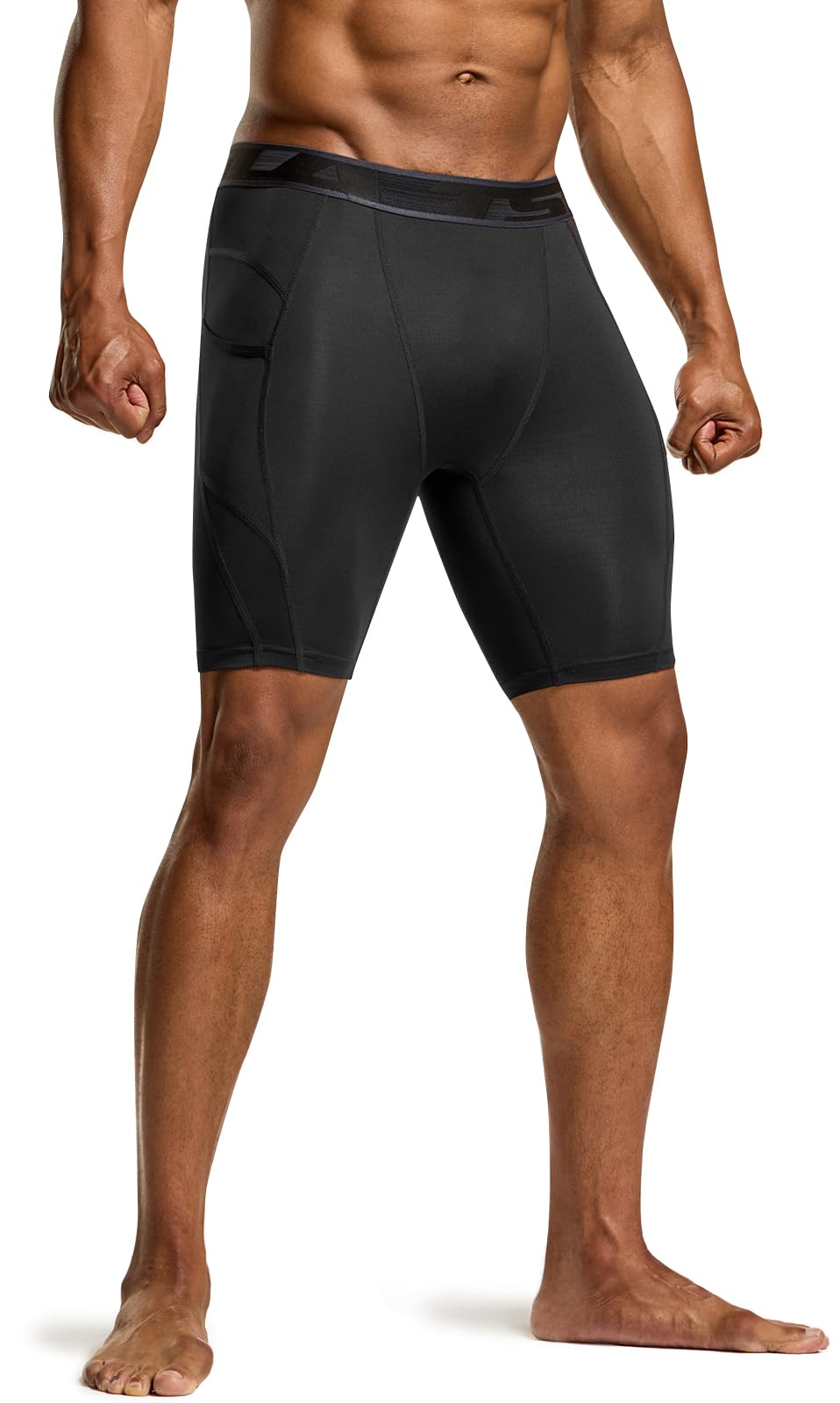 TSLA Men's Athletic Compression Shorts, Sports Performance Active Cool Dry Running Tights, X-Vent Shorts Blue, Large