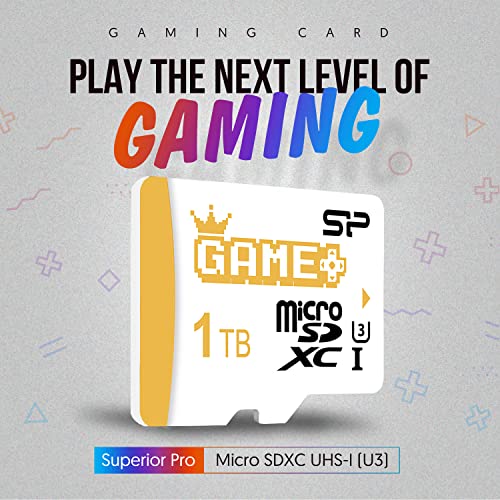 Silicon Power 1TB SDXC Micro SD Card Gaming Memory Card, Compatible with Nintendo-Switch and Steam Deck