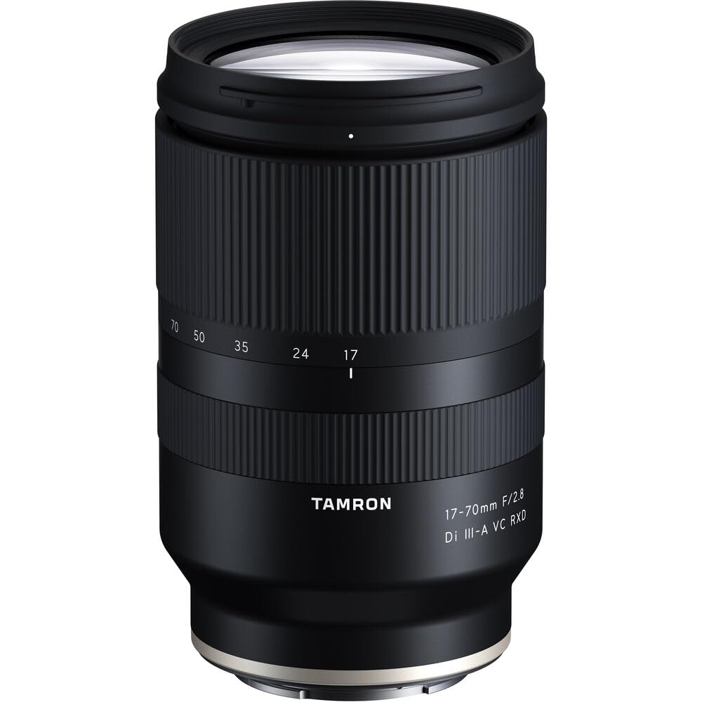Tamron 17-70mm f/2.8 Di III-A VC RXD Lens for Sony E Bundled with 67mm UV Filter + Lens Pouch + 5-Piece Camera Cleaning Kit + Cleaning Lens Pen + Lens Cap Keeper + Microfiber Cleaning Cloth (7 Items)