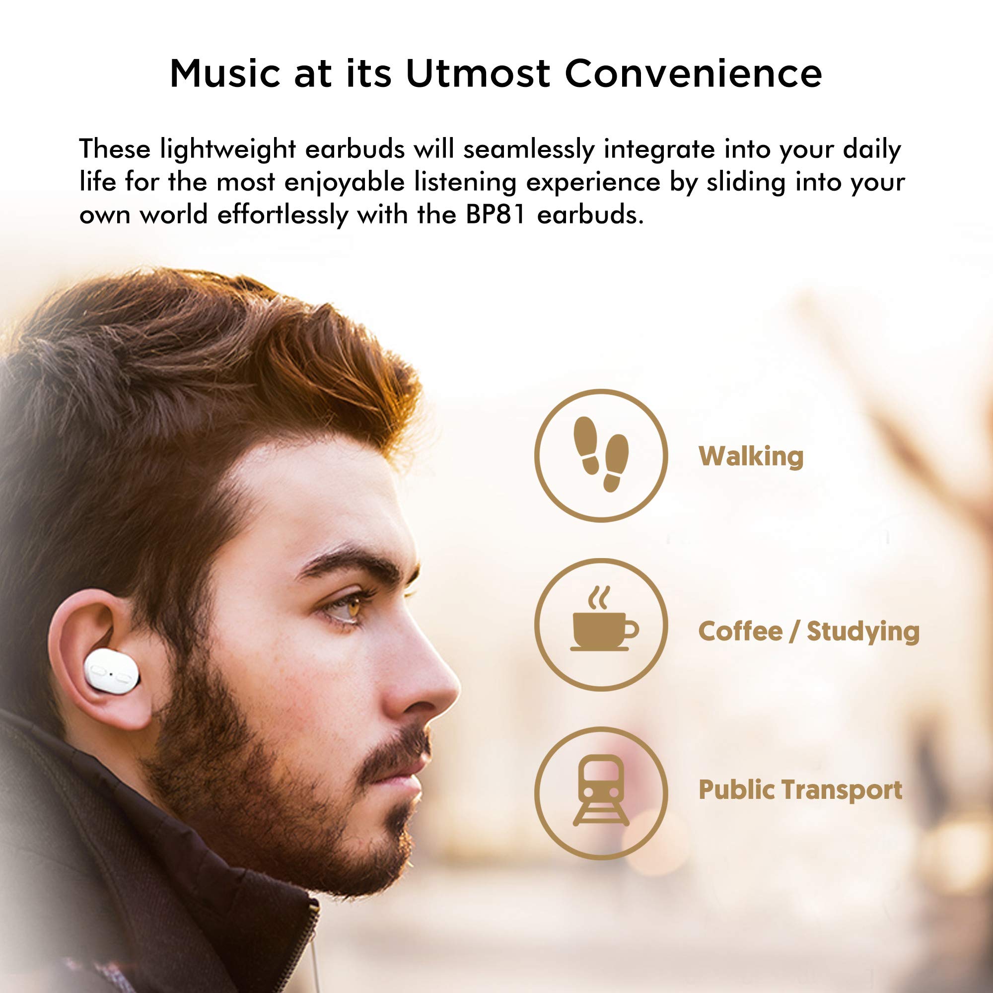 Silicon Power Blast Plug BP81 Bluetooth 5.0 Wireless Earbuds - White