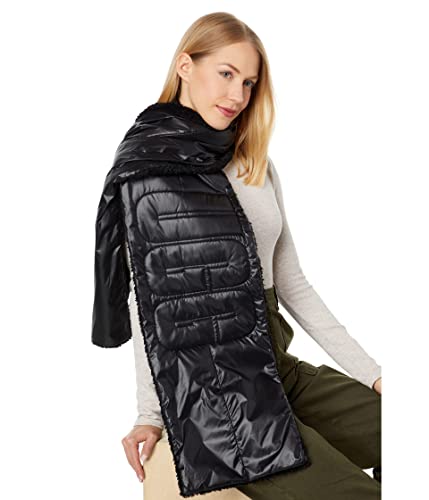UGG All Weather Sherpa Puffer Scarf Black One Size