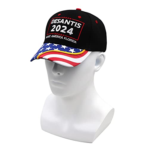 xywlwoer Ron Desantis 2024 Hat Make America Florida Hat Embroidery MAGA Baseball Caps for Trump Desantis 2024 Supporters
