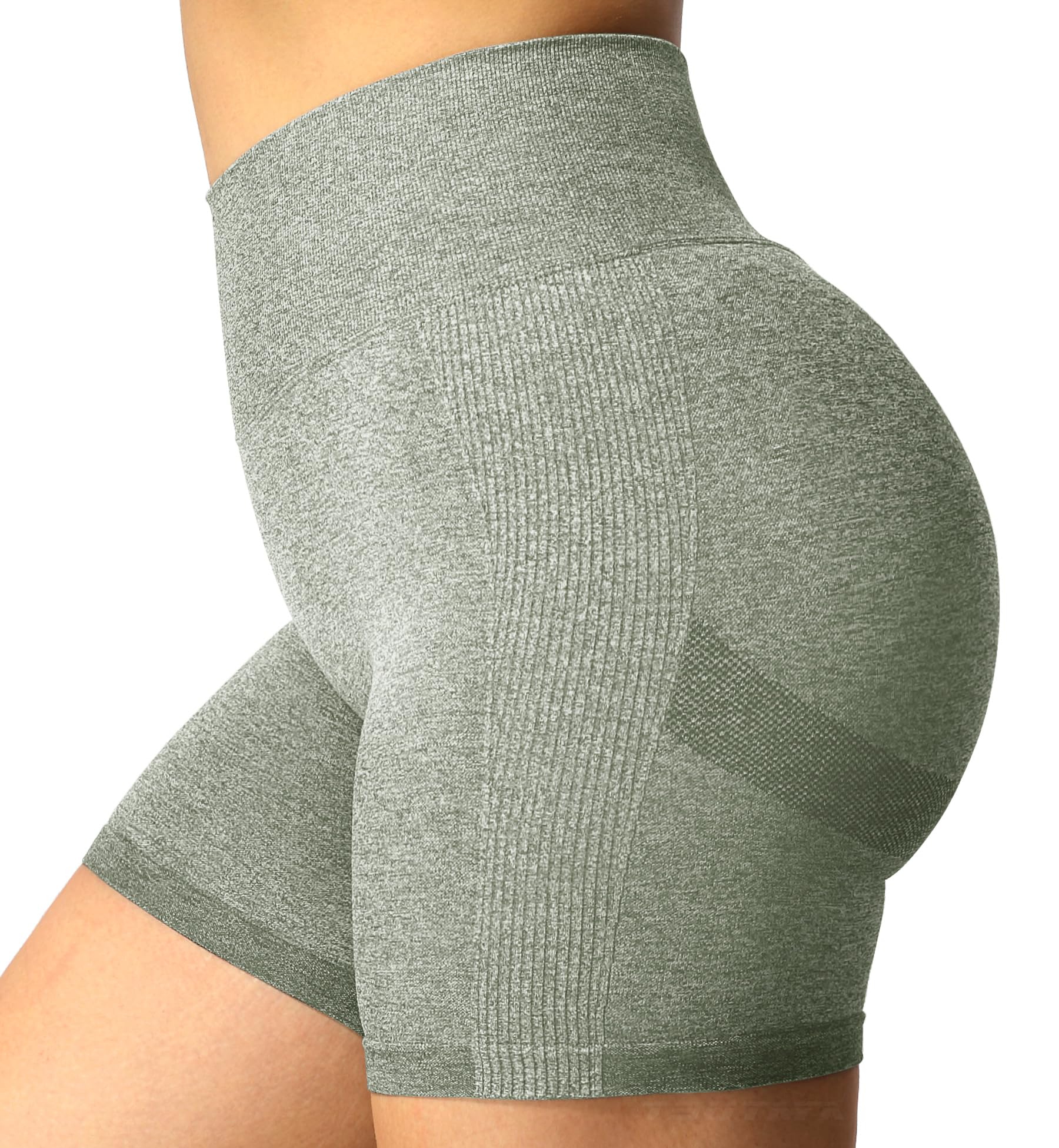 TSUTAYA Women Workout Scrunch Shorts 5" Seamless High Waisted Booty Gym Shorts Butt Lifting Biker Gym Shorts