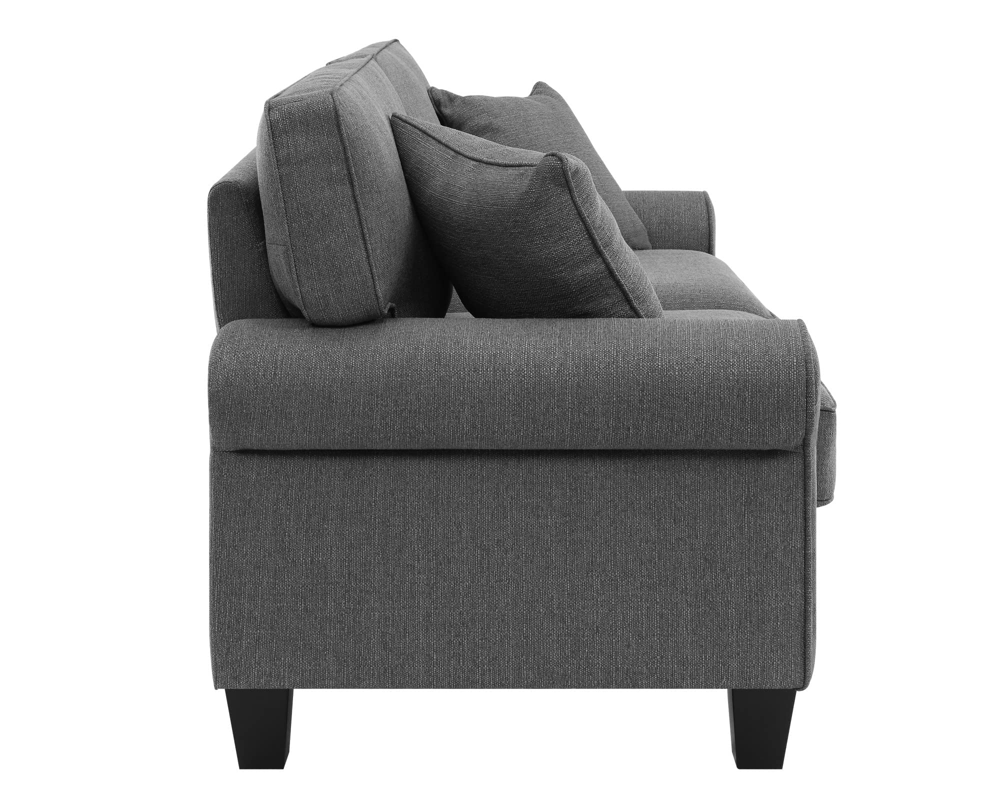 Serta Copenhagen Love Seats, 61" Loveseat, Dark Gray